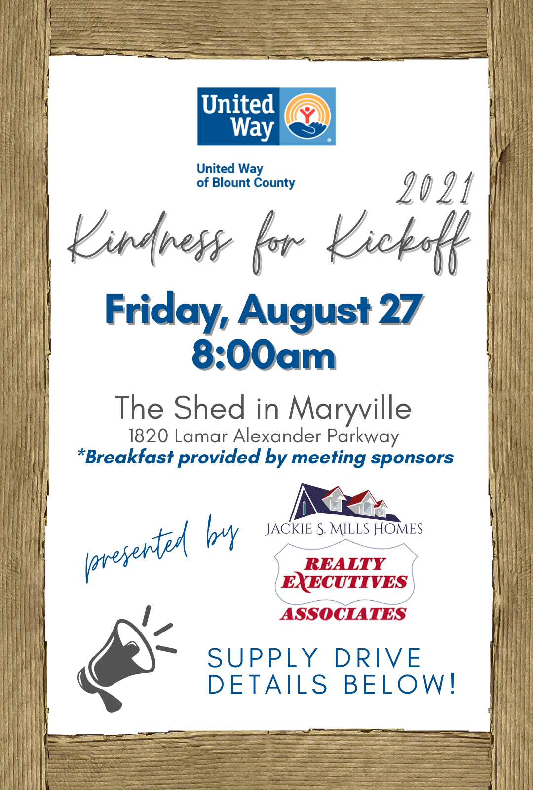 2021 Kindness for Kickoff - United Way of Blount County