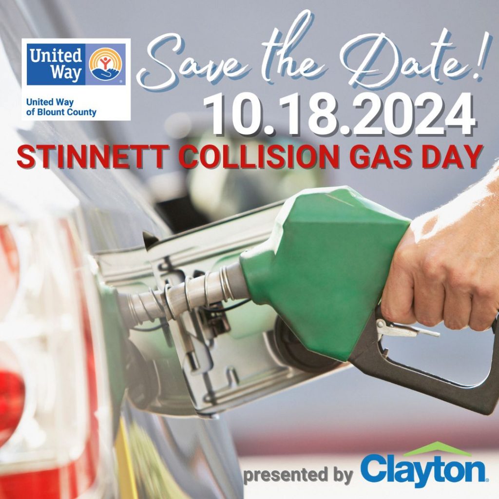 Clayton presents the Stinnett Collision Gas Day - United Way of Blount ...